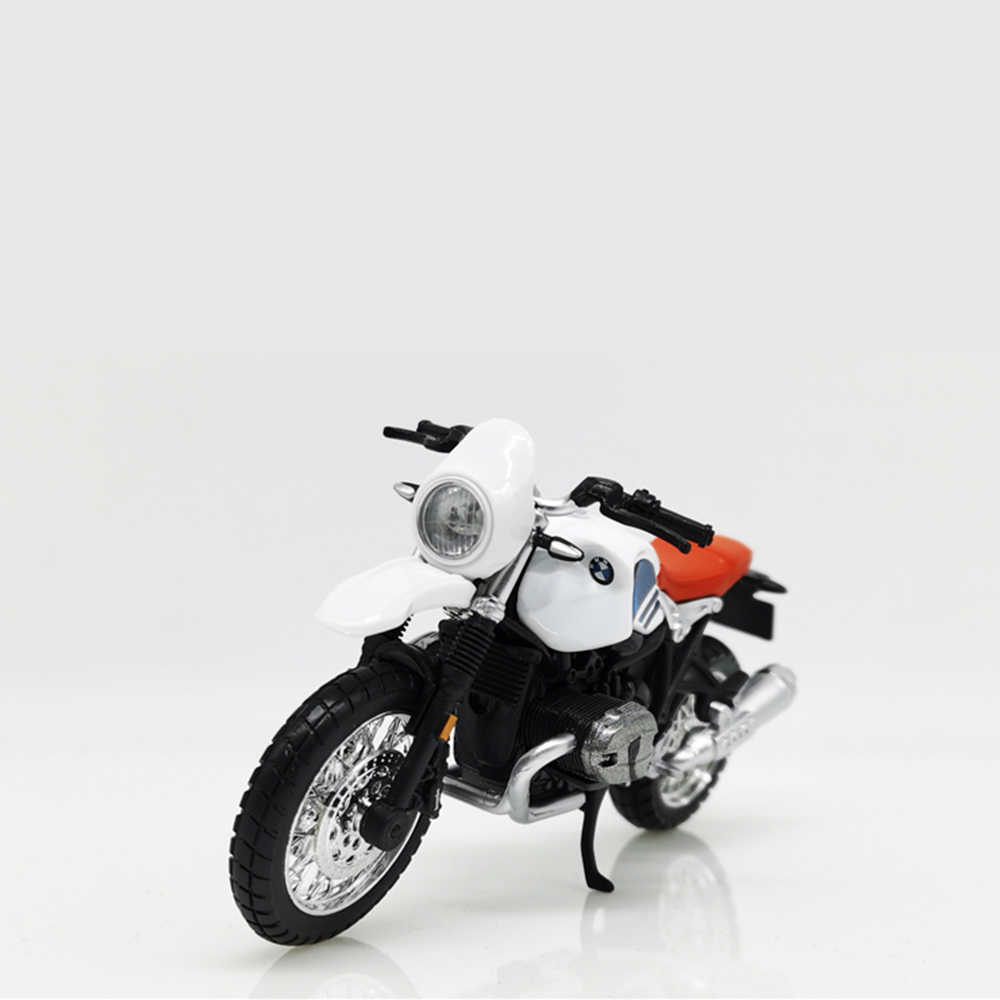 Machetă moto Bburago [1:18] - BMW R Nine T Urban GS - White/Blue/Red