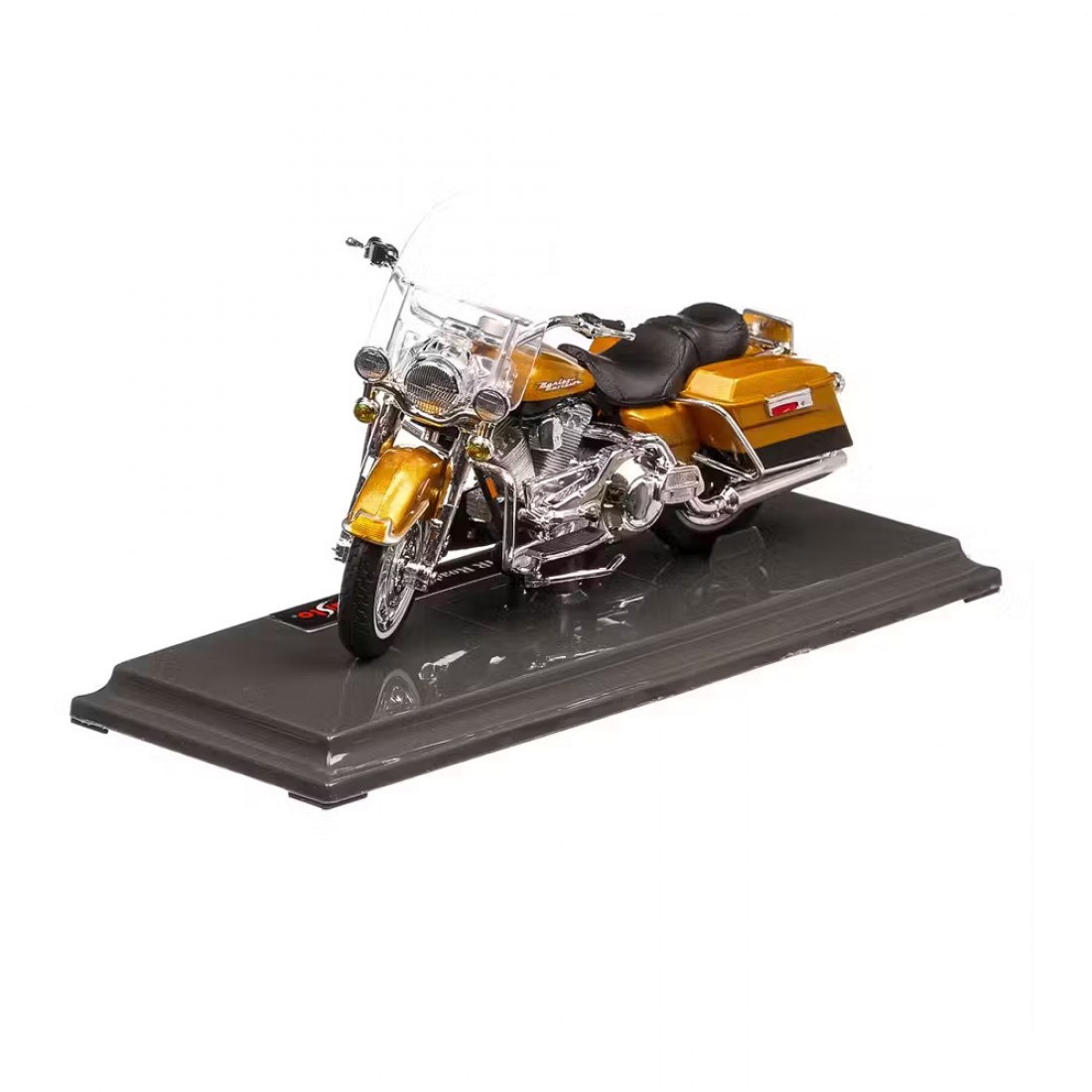 Machetă moto Maisto [1:18] - Harley-Davidson FLHR ROAD KING 1999 - gold ...