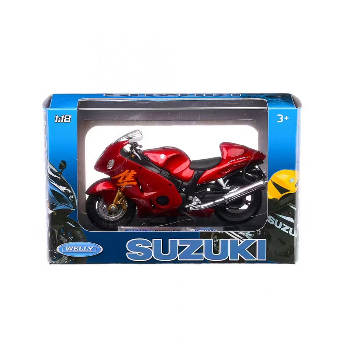 Machetă moto Welly [1:18] - Suzuki Hayabusa - Red