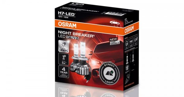 Becuri LED H7 - Osram Night Breaker GEN2 Street-Legal - OMOLOGATE (set)
