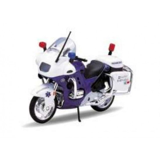 Machetă moto Welly [1:18] - BMW R1100 RT Paramedics - Blue.White